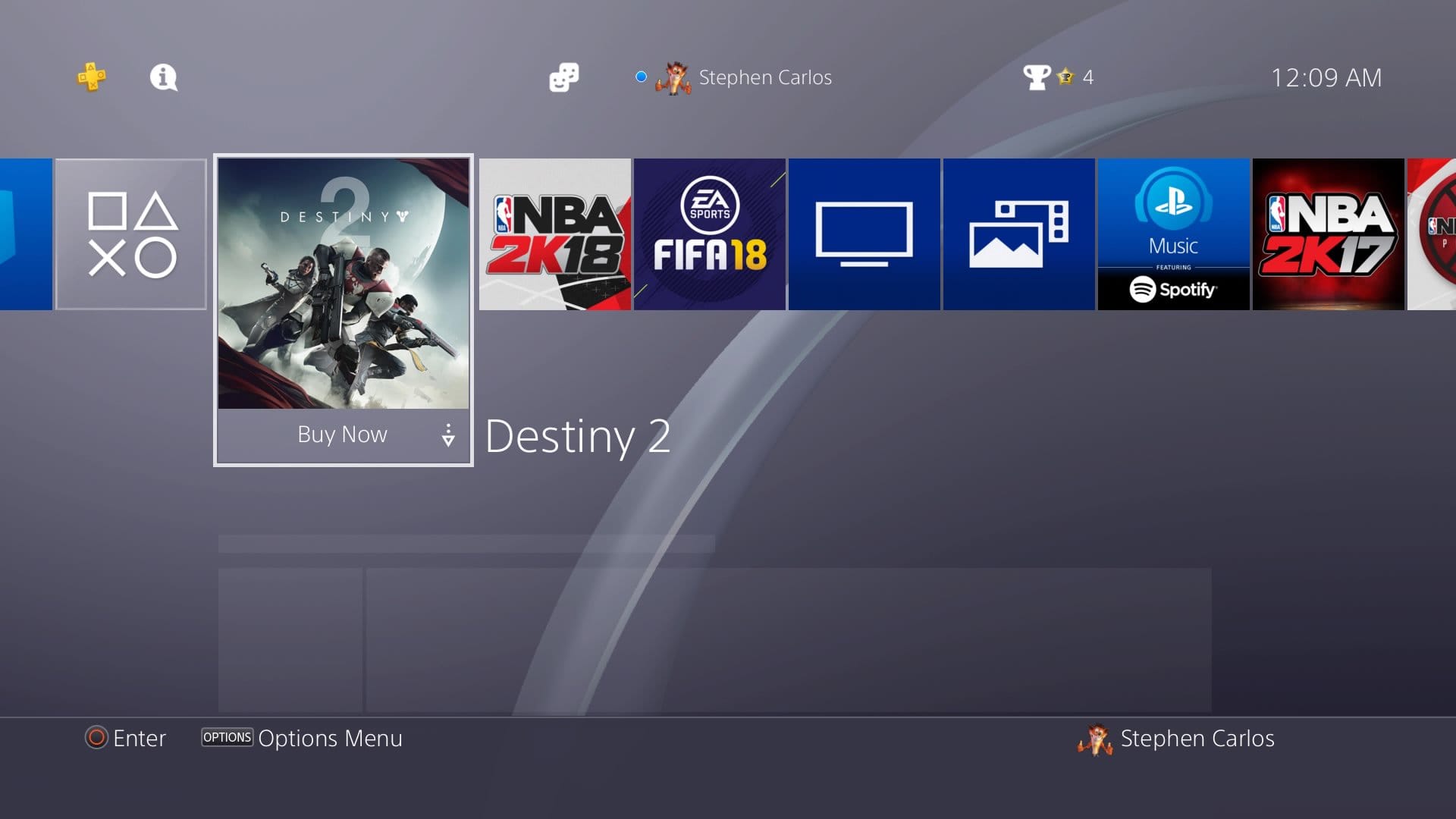 Ps4 Home Screen Menu